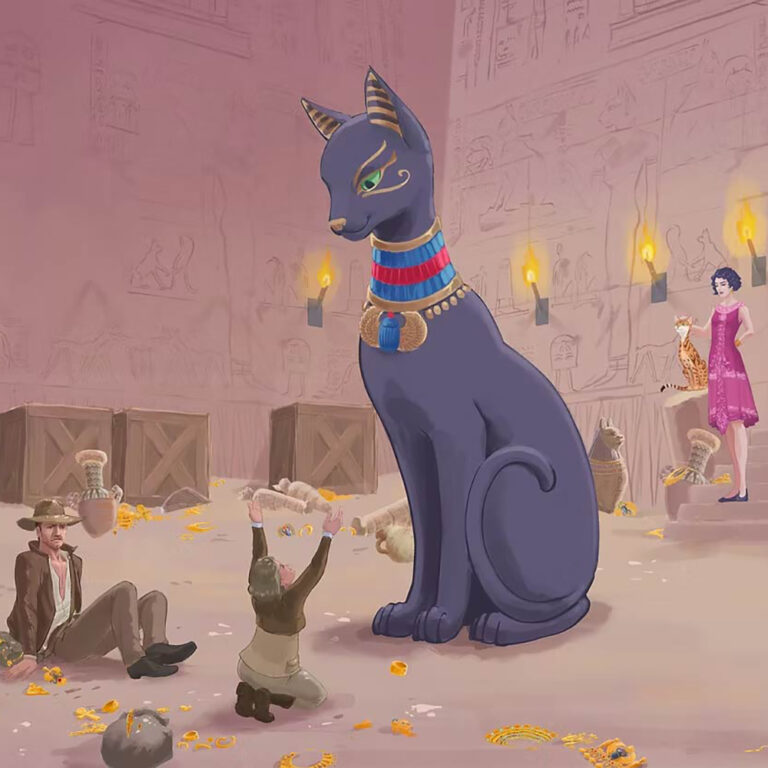 Hardcover book: A Cat’s Tale – Curse of the Cat Mummy - Antiques to Vintage